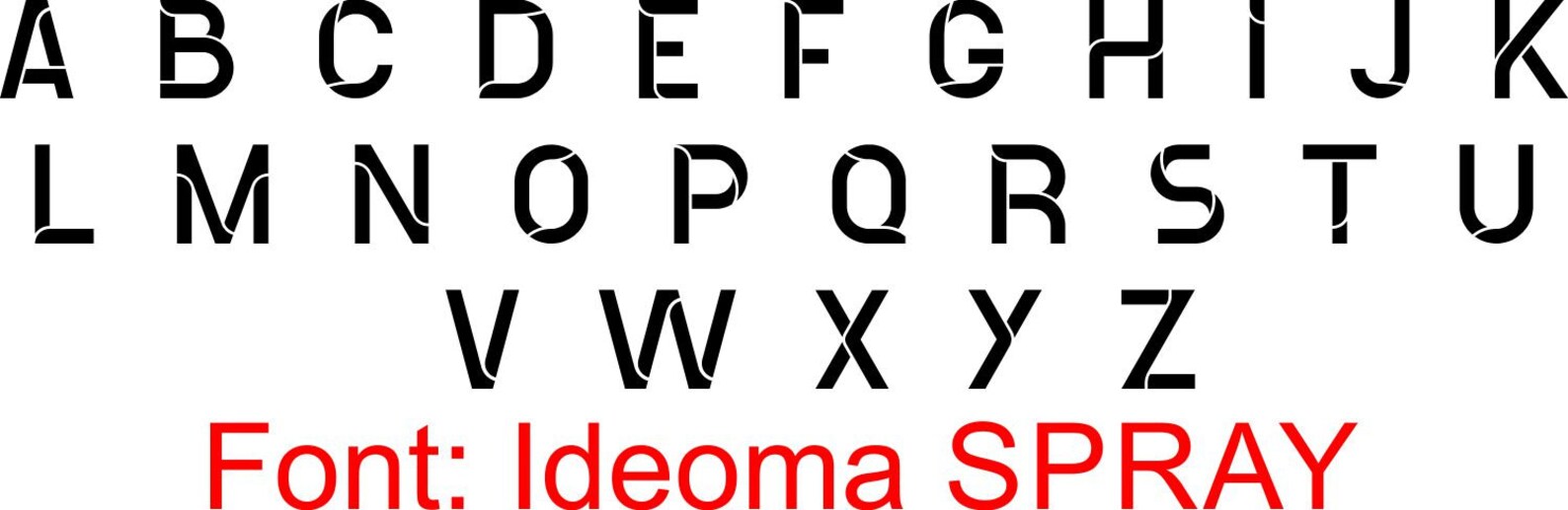 Custom Alphabet Stencil Set 26 Piece Letter Stencil Set | Etsy