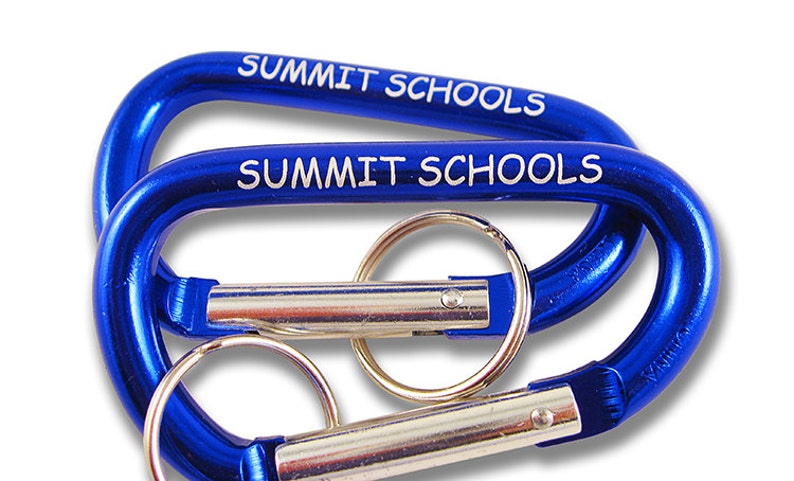 100 of Personalized Keychain Carabiner Engraved Colored - Etsy