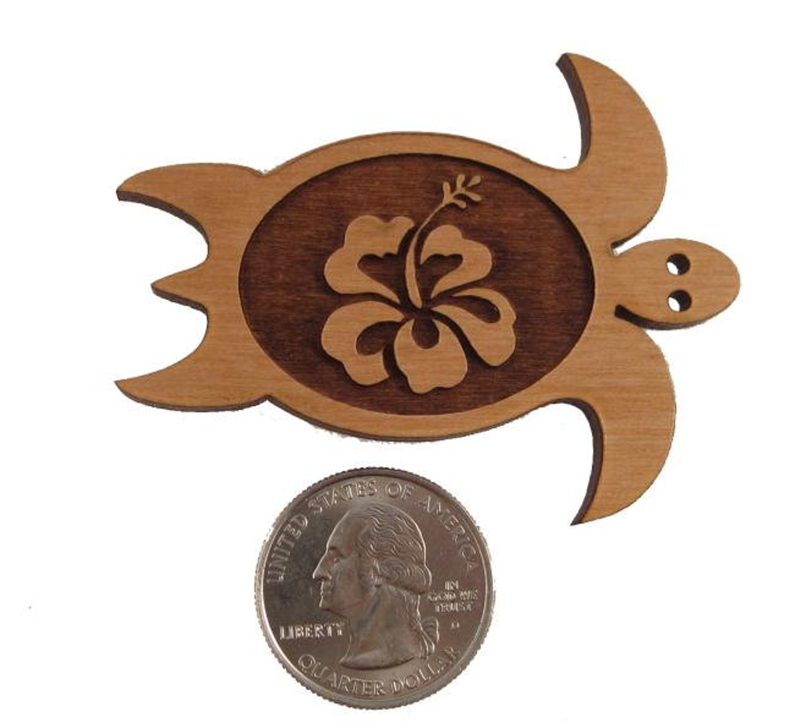 Wooden Pocket Token Wooden Sea Turtles Wedding Gift - Etsy
