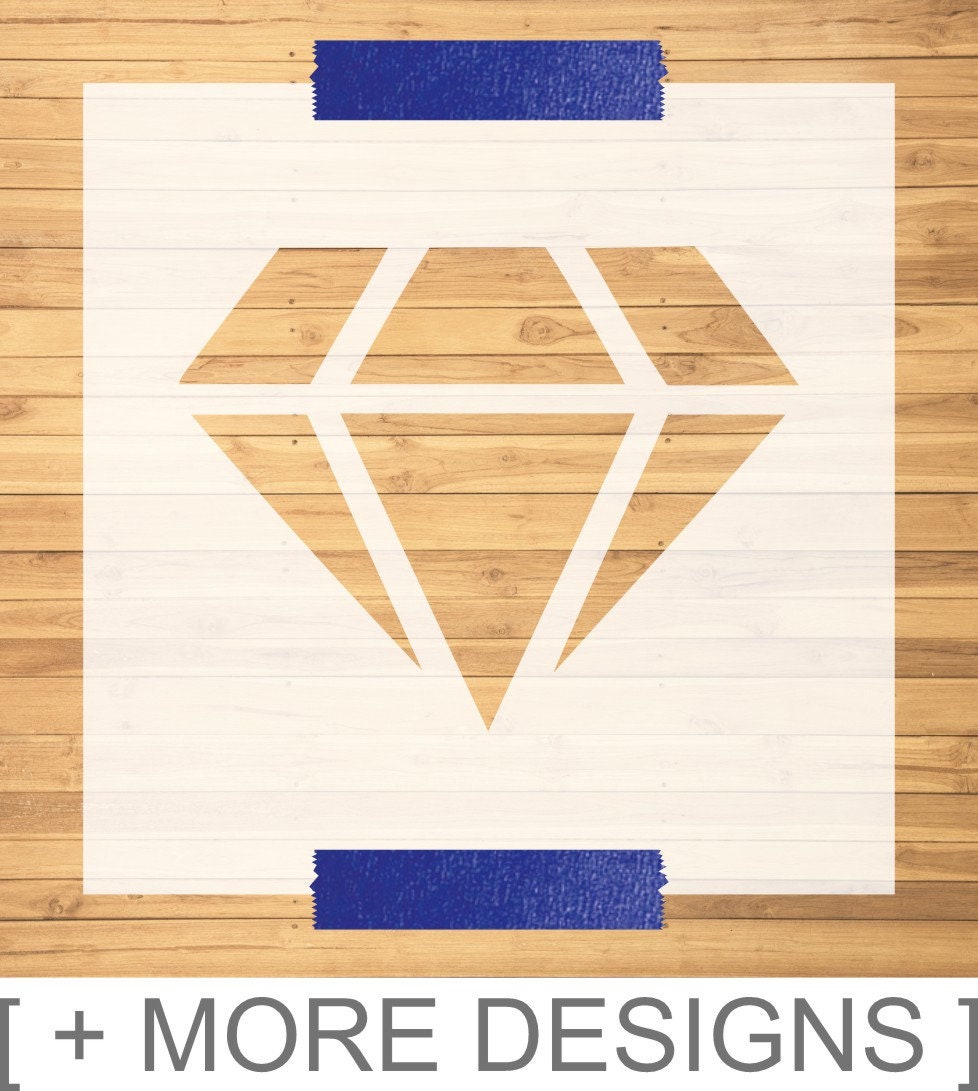 Laser-Cut Diamond Stencil Custom Shape Stencil Gemstone | Etsy