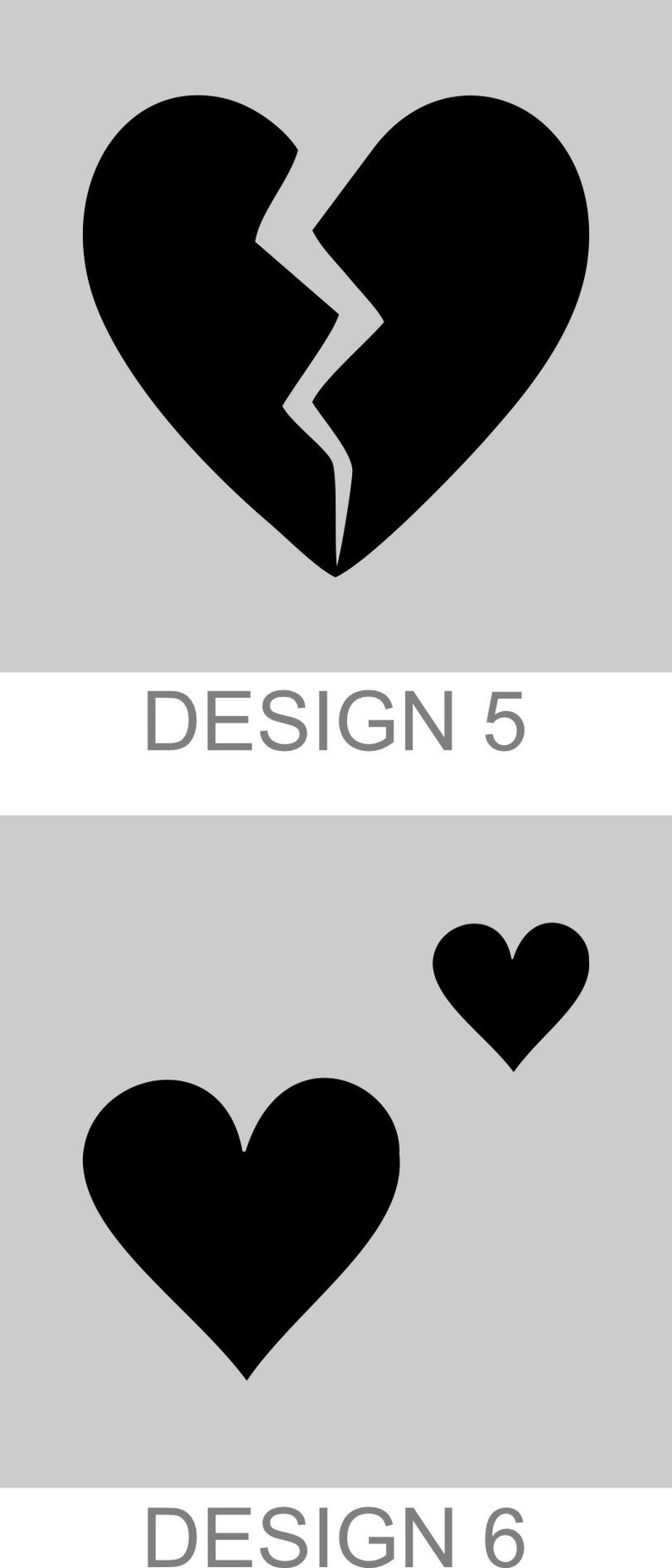 Laser-cut Heart Stencil Custom Shape Stencil Valentines | Etsy