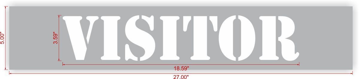 Custom VISITOR Stencil Commercial use stencil mylar stencil | Etsy