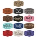 Personalized Faux Leather Hexagon Patch - Custom Shape Patches - Heat ...