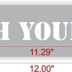 Custom Stencil , WATCH YOUR STEP Stencil, Commercial Use, Painting ...