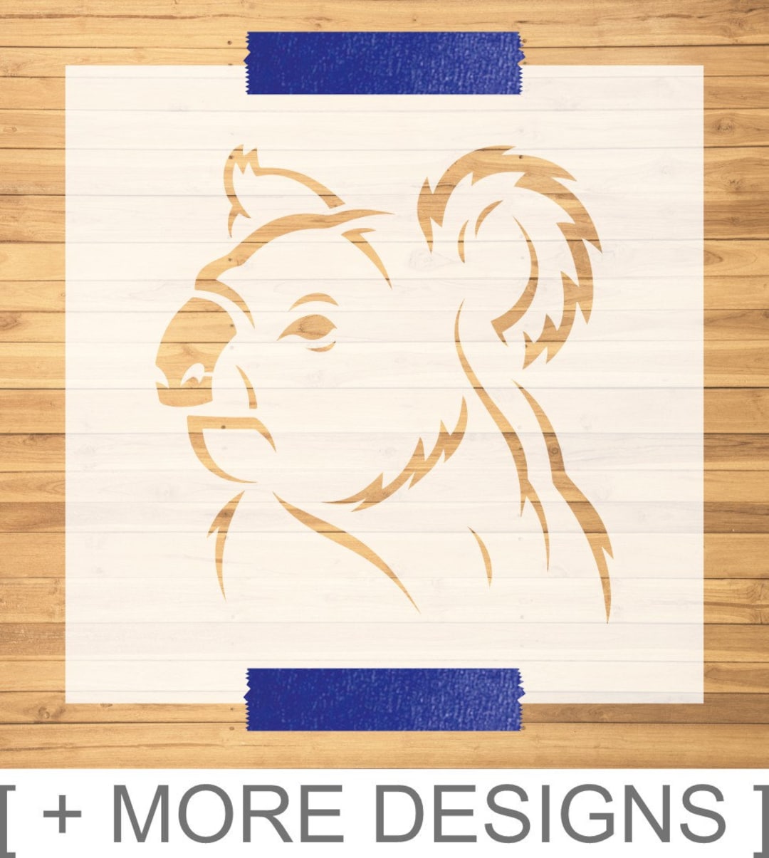 Laser-cut Koala Stencil | Custom Animal Stencil | Cute Stencil - Etsy