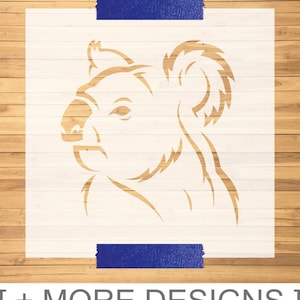 Laser-cut Koala Stencil | Custom Animal Stencil | Cute Stencil - Etsy