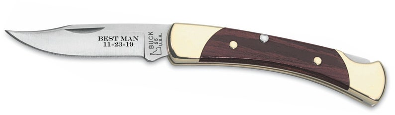 Personalized Buck 55 Knife Groomsmen Gift Custom | Etsy