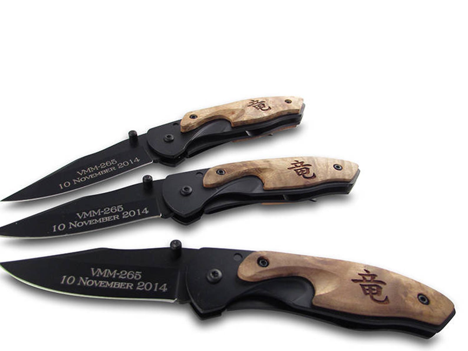 10 of Personalized Knife Custom Engraved Black Blade Wood - Etsy