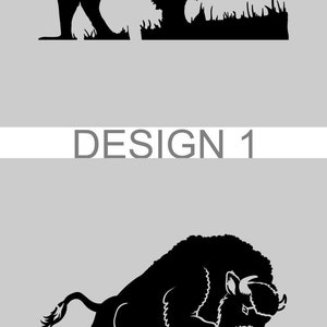 Laser-cut Buffalo Bison Stencil | Custom Animal Stencil | Farm Stencil ...