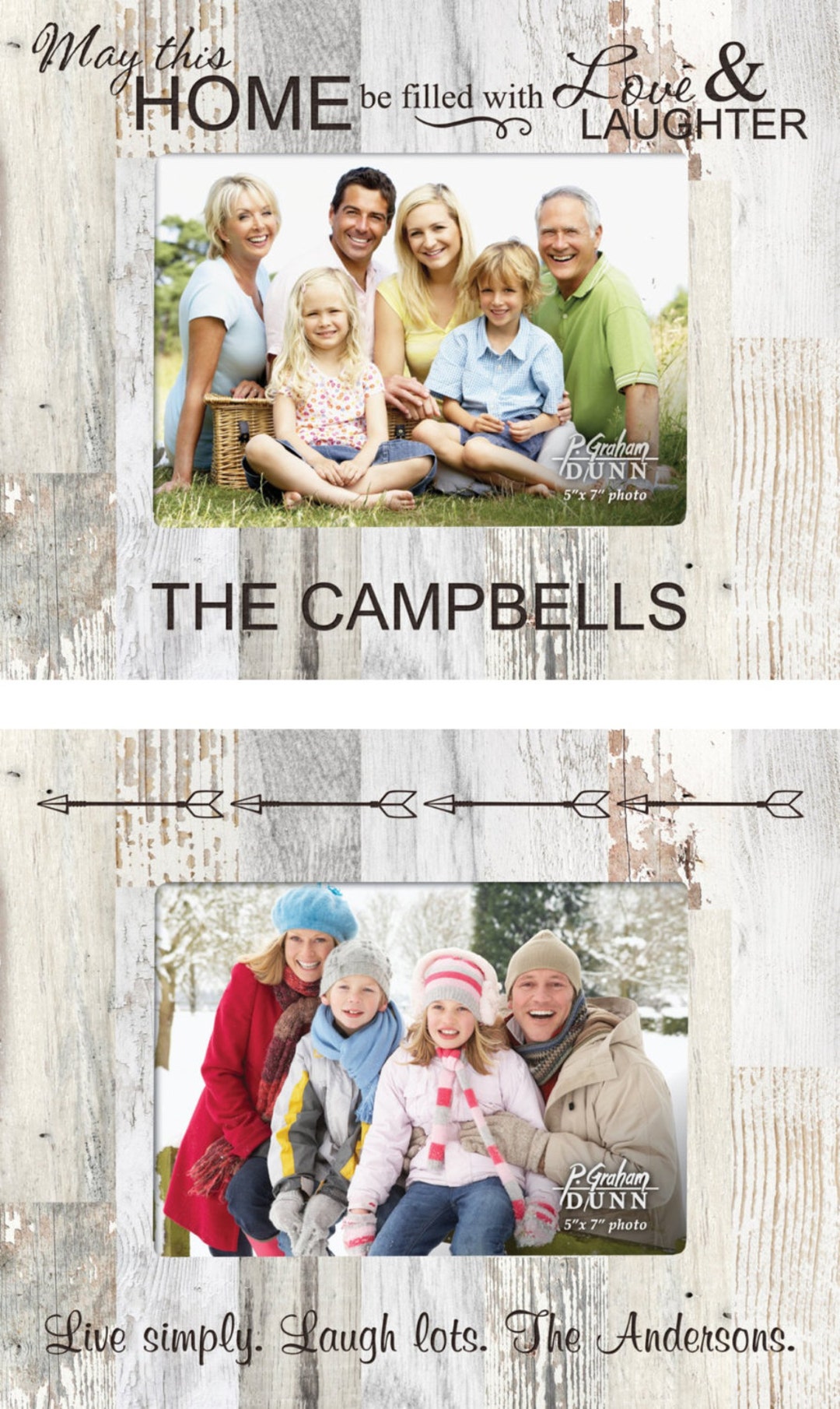 Personalized Family Photo Frame - Engraved Family Picture Frame ...