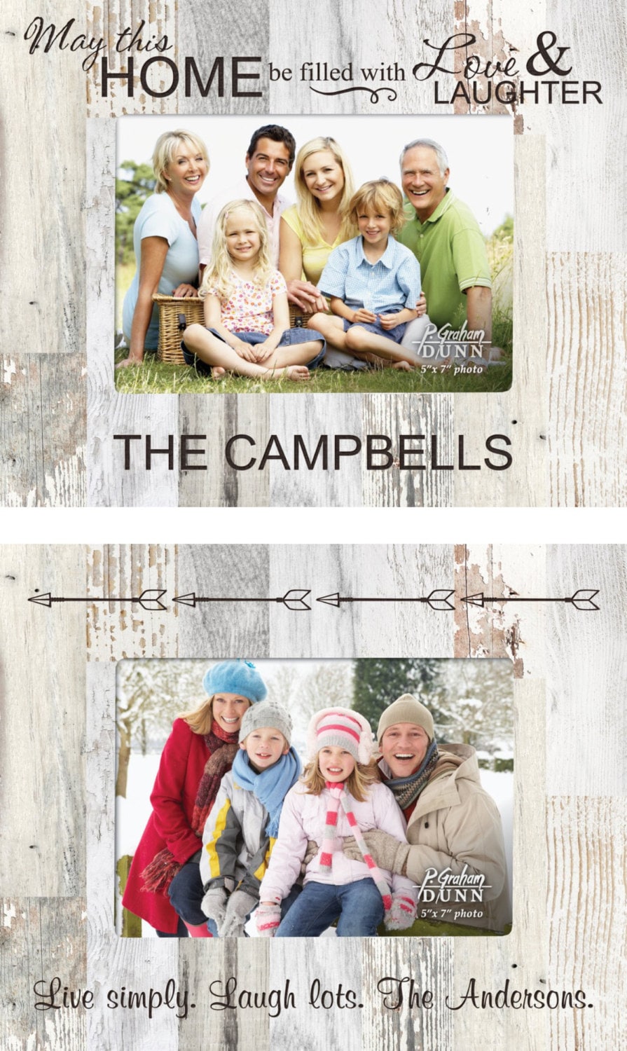 Personalized Family Photo Frame Engraved Family Picture | Etsy