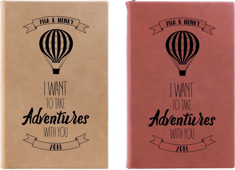Adventures Couples Gift Journal Personalized Journal | Etsy