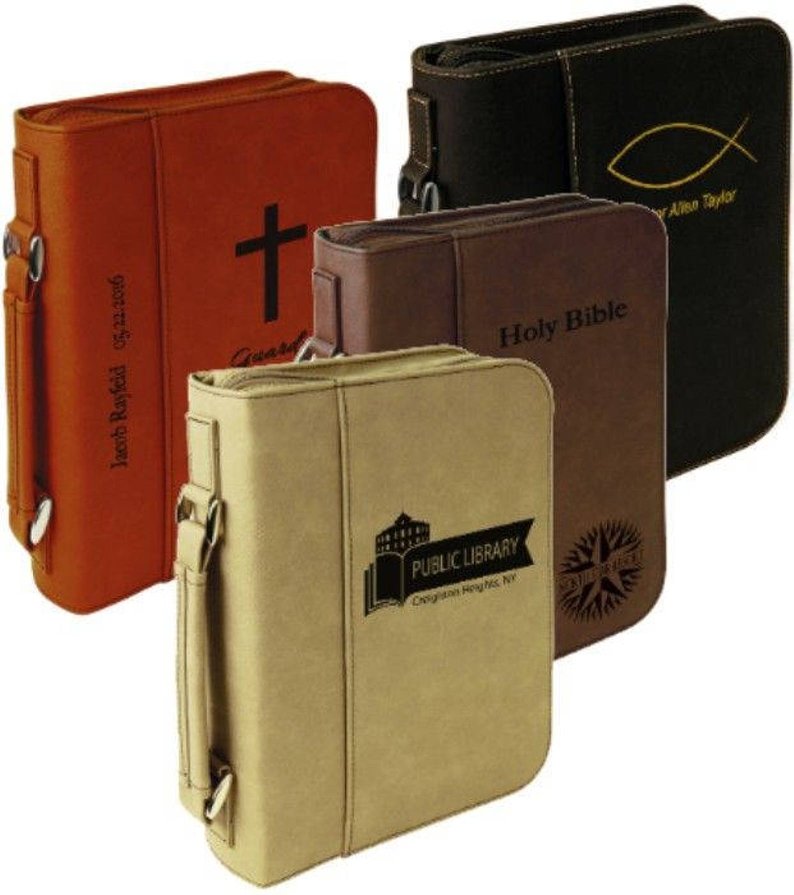 Personalized Design Faux Leather Bible Case Laser Etched - Etsy