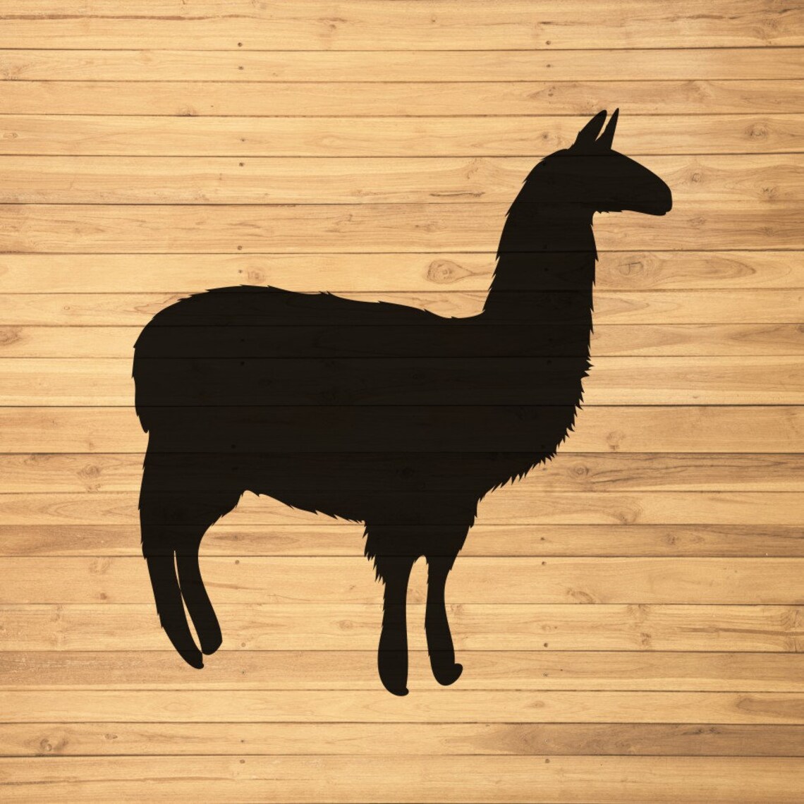 Laser-cut Llama Stencil | Custom Animal Stencil | Farm Animal Stencil ...