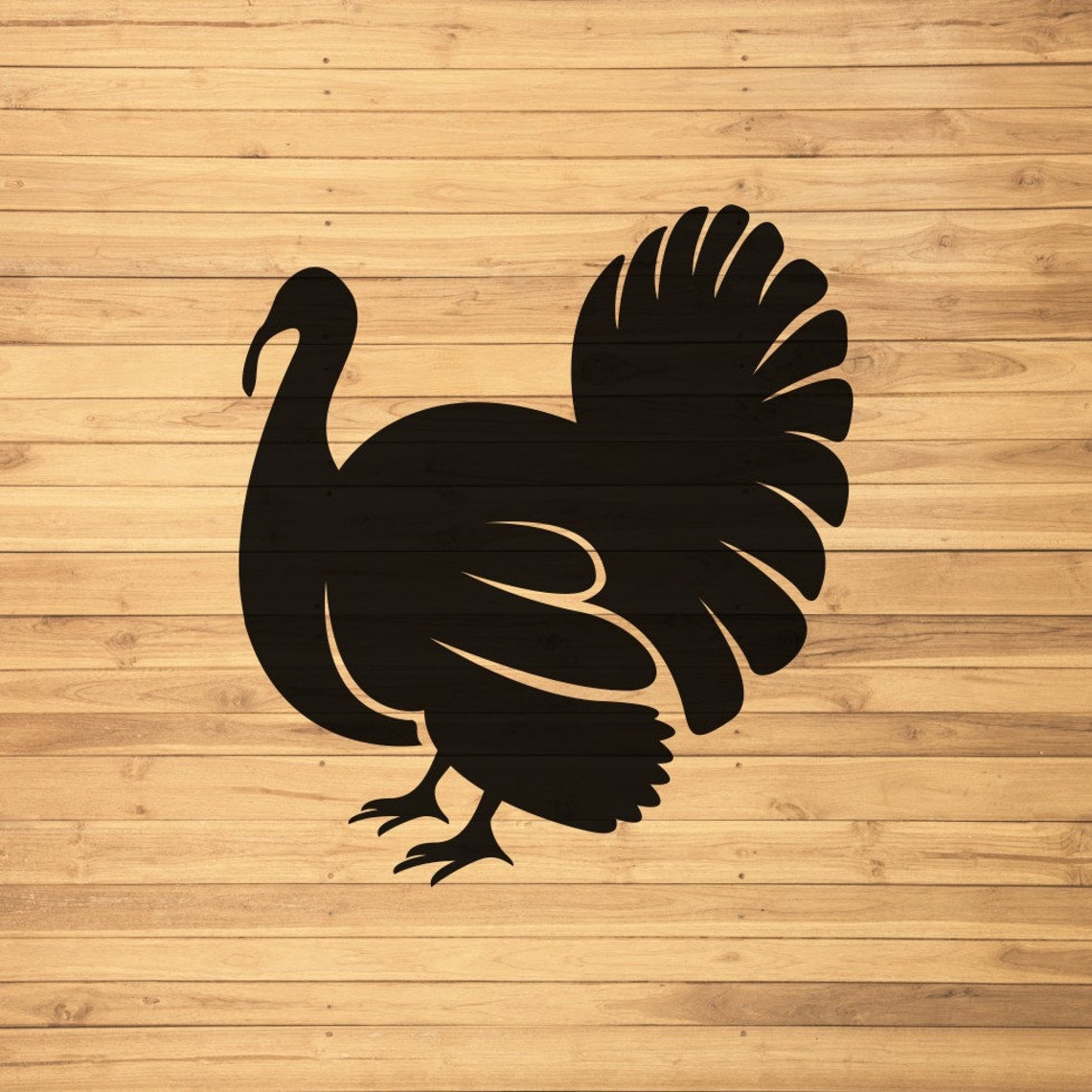 Laser-cut Turkey Stencil | Custom Animal Stencil | Thanksgiving Stencil ...
