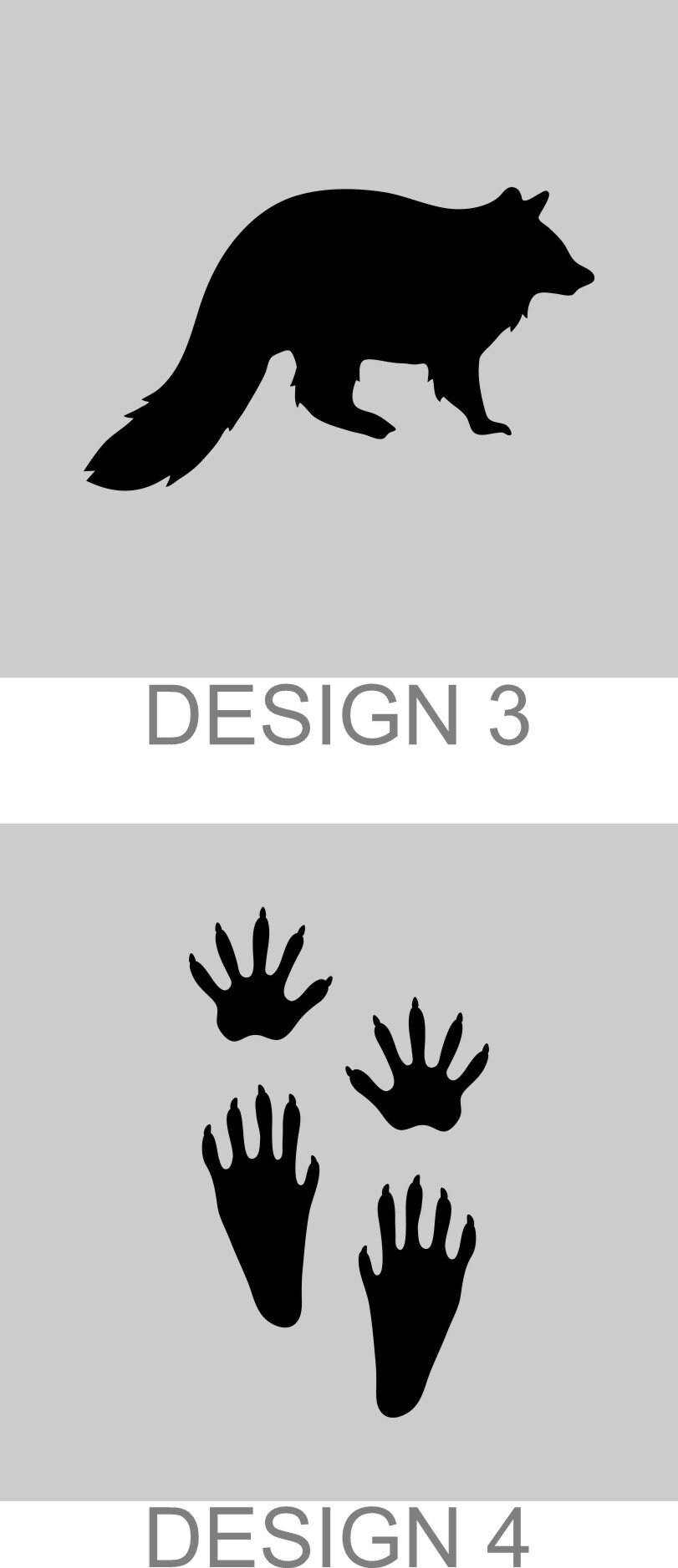Laser-Cut Raccoon Stencil Custom Animal Stencil Woodland | Etsy