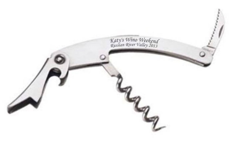 Personalized Corkscrew 3-function Wine Key Engraved Wedding - Etsy