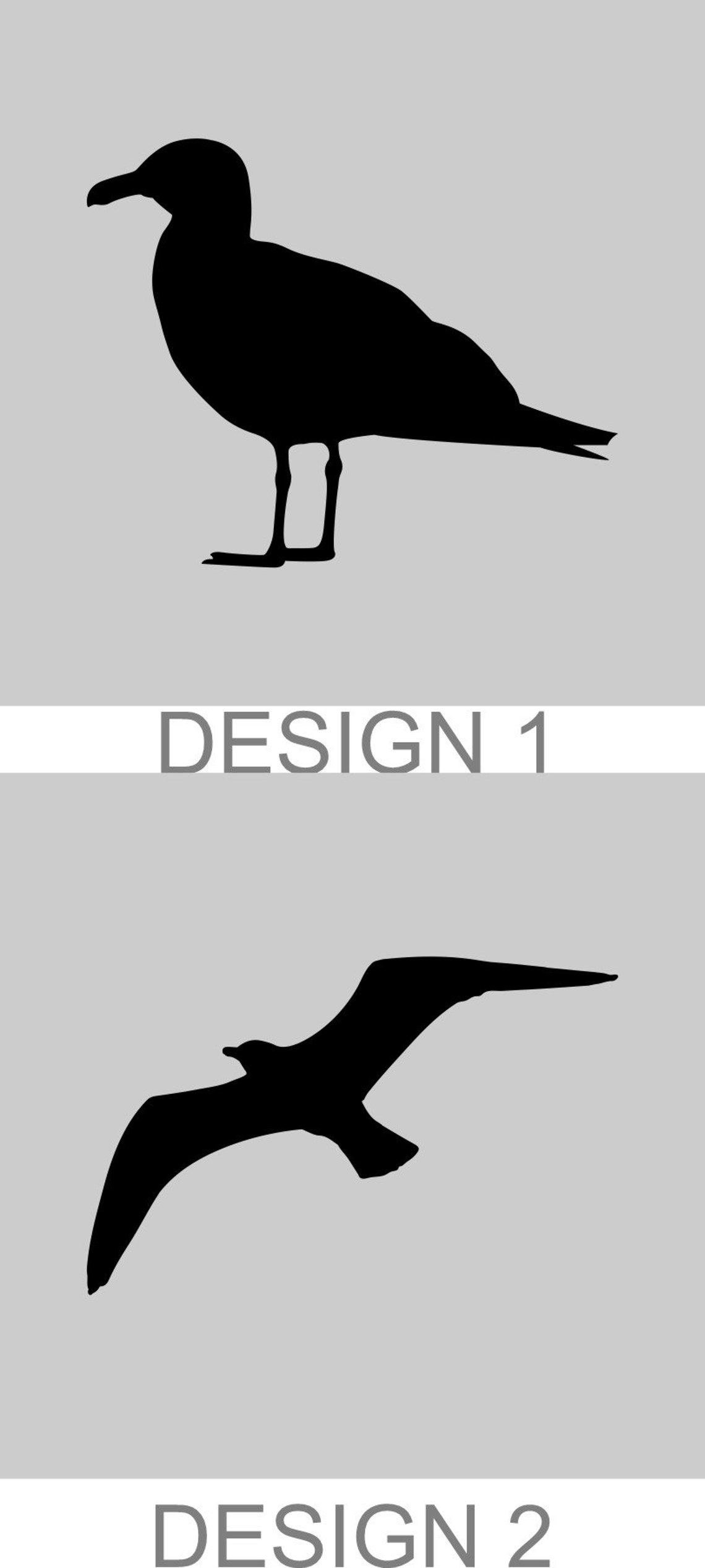 Laser-Cut Seagull Stencil Custom Animal Stencil Bird | Etsy