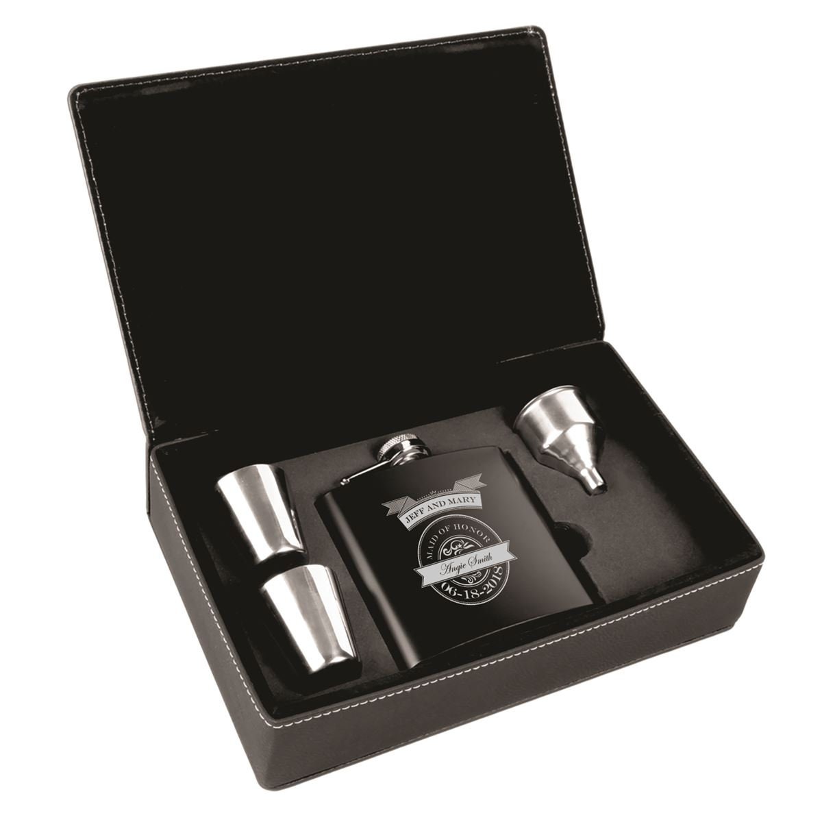 Personalized Wedding Flask Gift Set, Bridesmaids Gifts, Groomsmen Gifts ...