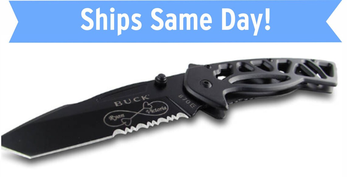 Personalized Buck Bones Knife – Engraved Gift for Dad, Groomsmen - Etsy