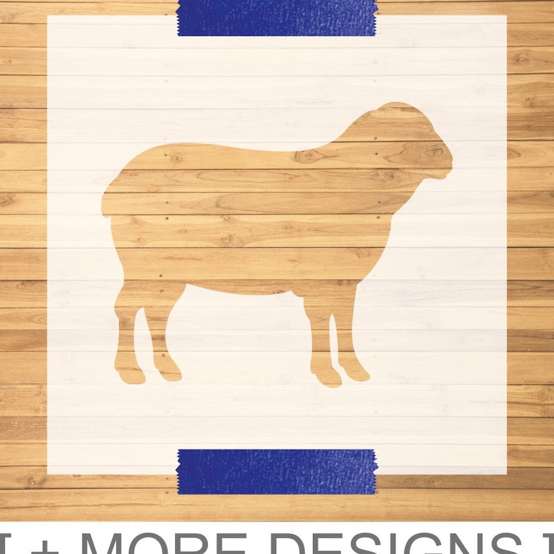 Sheep Stencil - Etsy