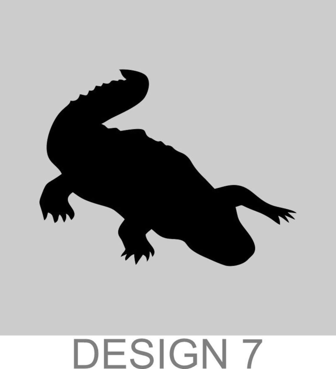 Laser-Cut Alligator Stencil Custom Animal Stencil Swamp | Etsy