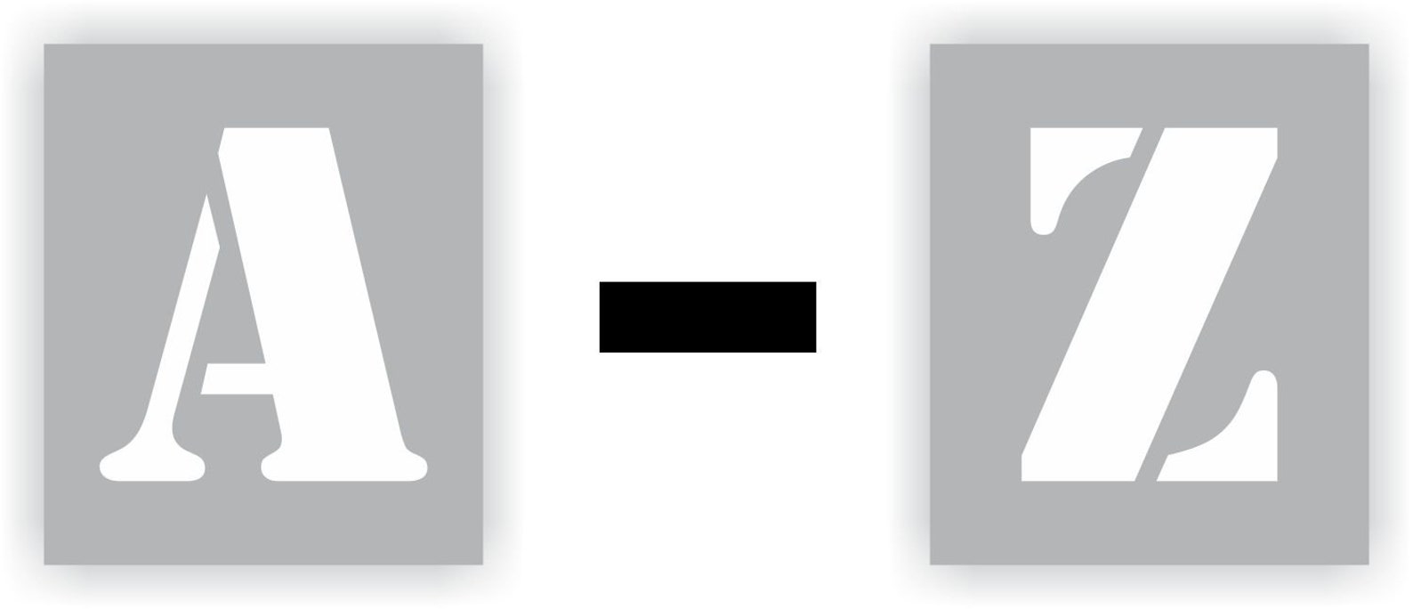 Custom Alphabet Stencil Set 26 Piece Letter Stencil Set - Etsy