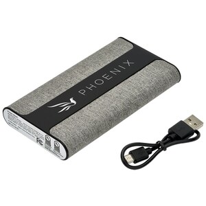 Engraved Tweed Power Bank, Glowing Engraving, UL Certified, 8000mah ...