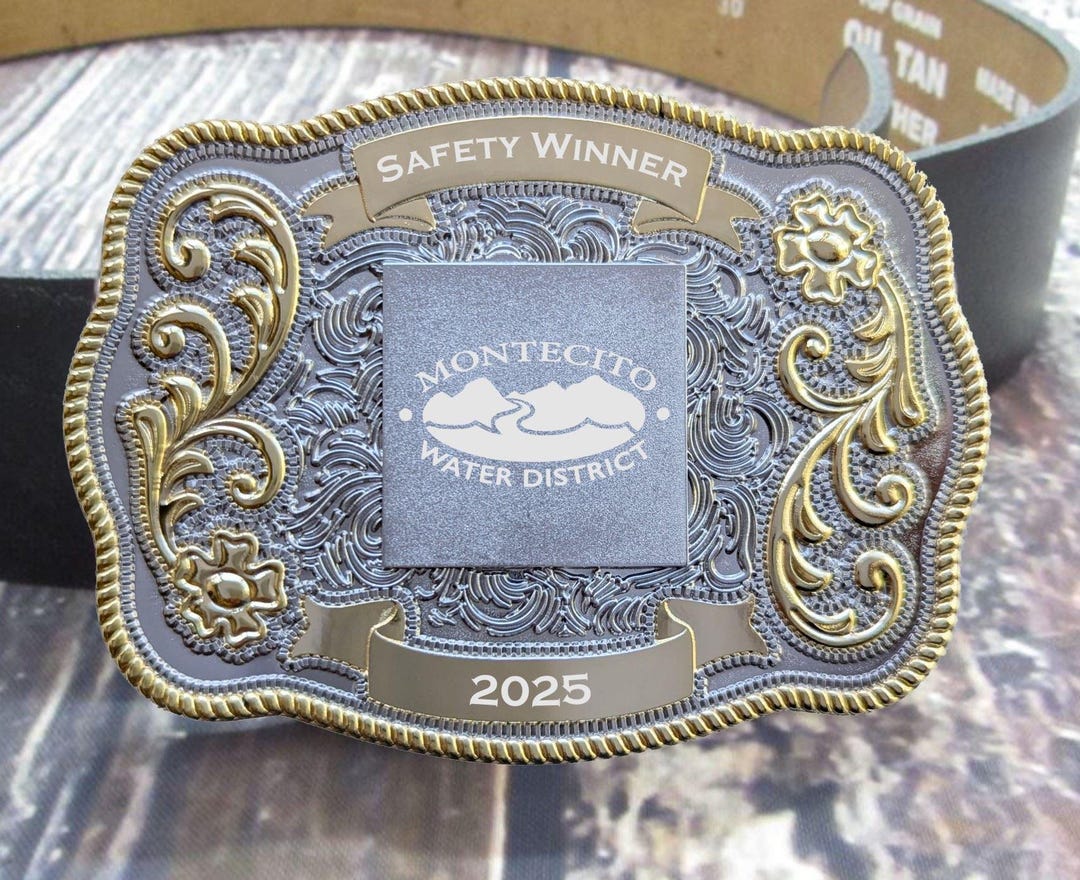 Personalized Gold & Silver Belt Buckle - Vintage - Unisex - Custom ...