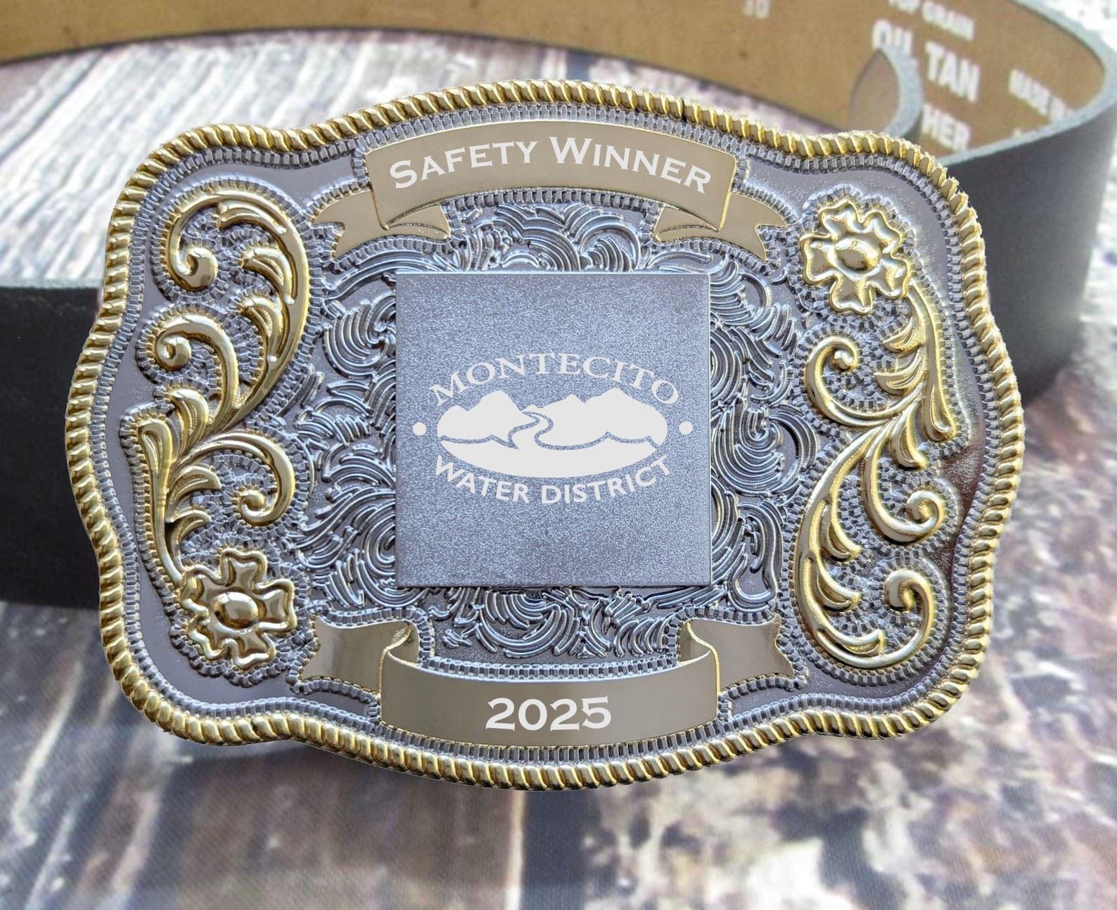 Personalized Gold & Silver Belt Buckle - Vintage - Unisex - Custom ...