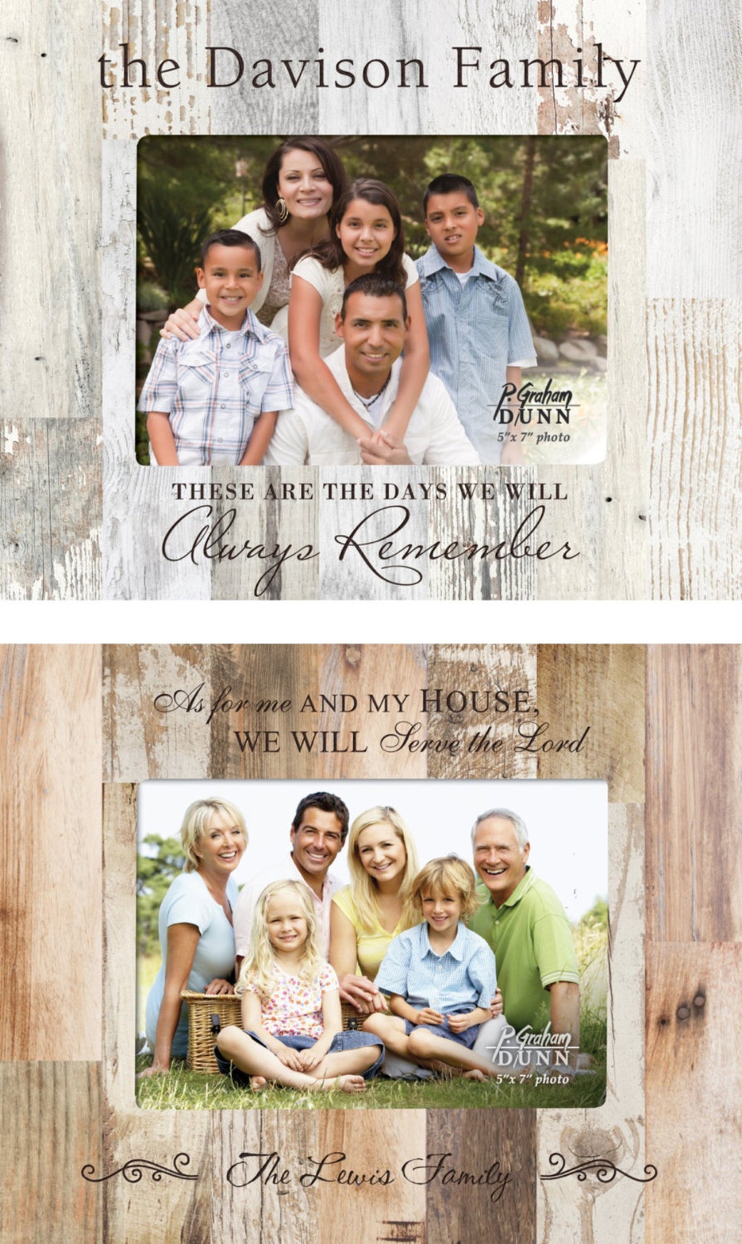 Personalized Family Design Photo Frame - Engraved Family Picture Frame ...