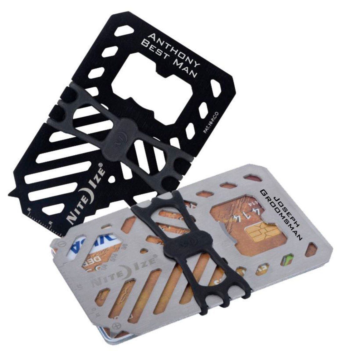 7 of Engraved Credit Card Wallet Multi-tool Bottle Opener - Personalized Groomsman Gift ...