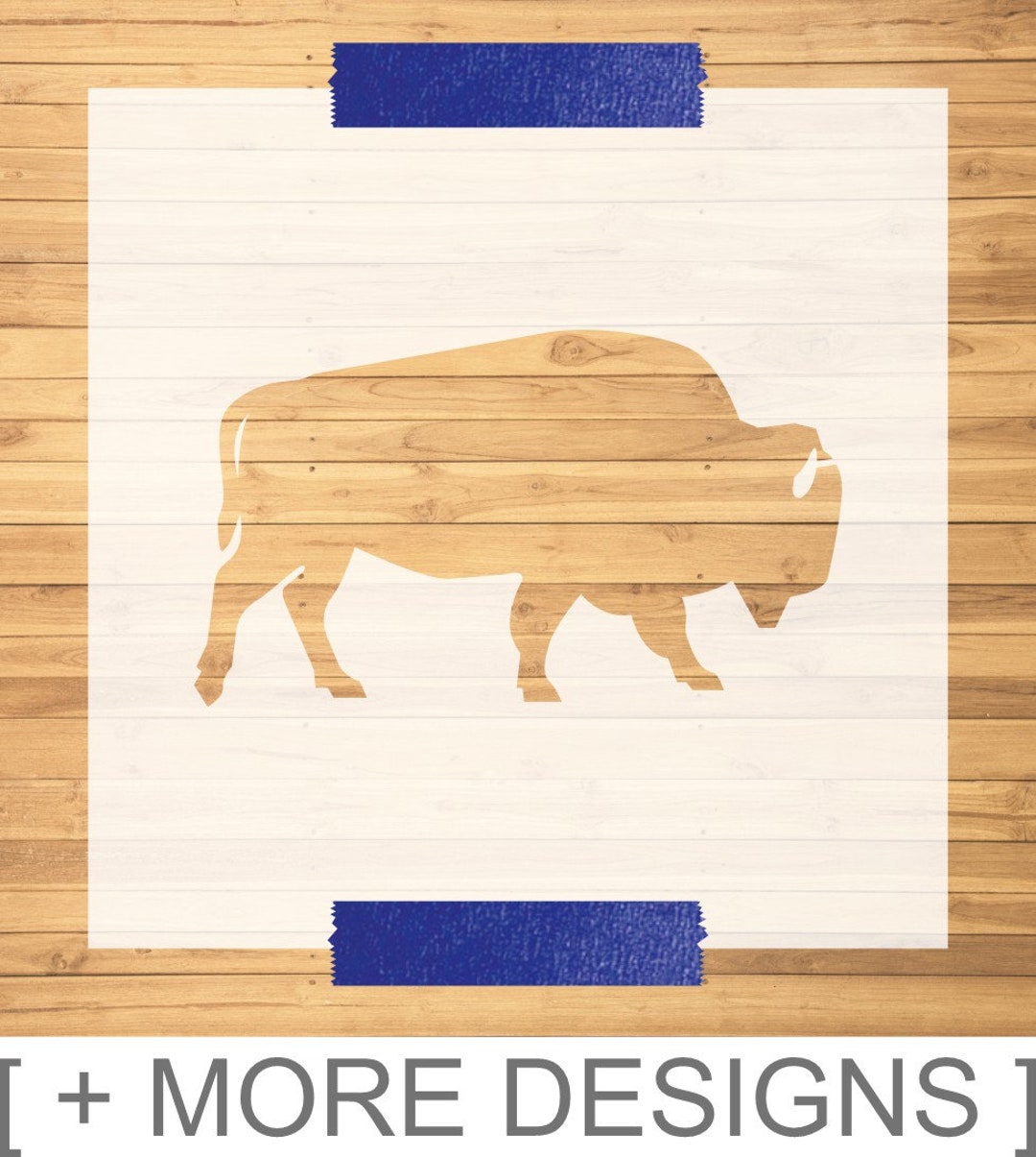 Laser-cut Buffalo Bison Stencil | Custom Animal Stencil | Farm Stencil ...