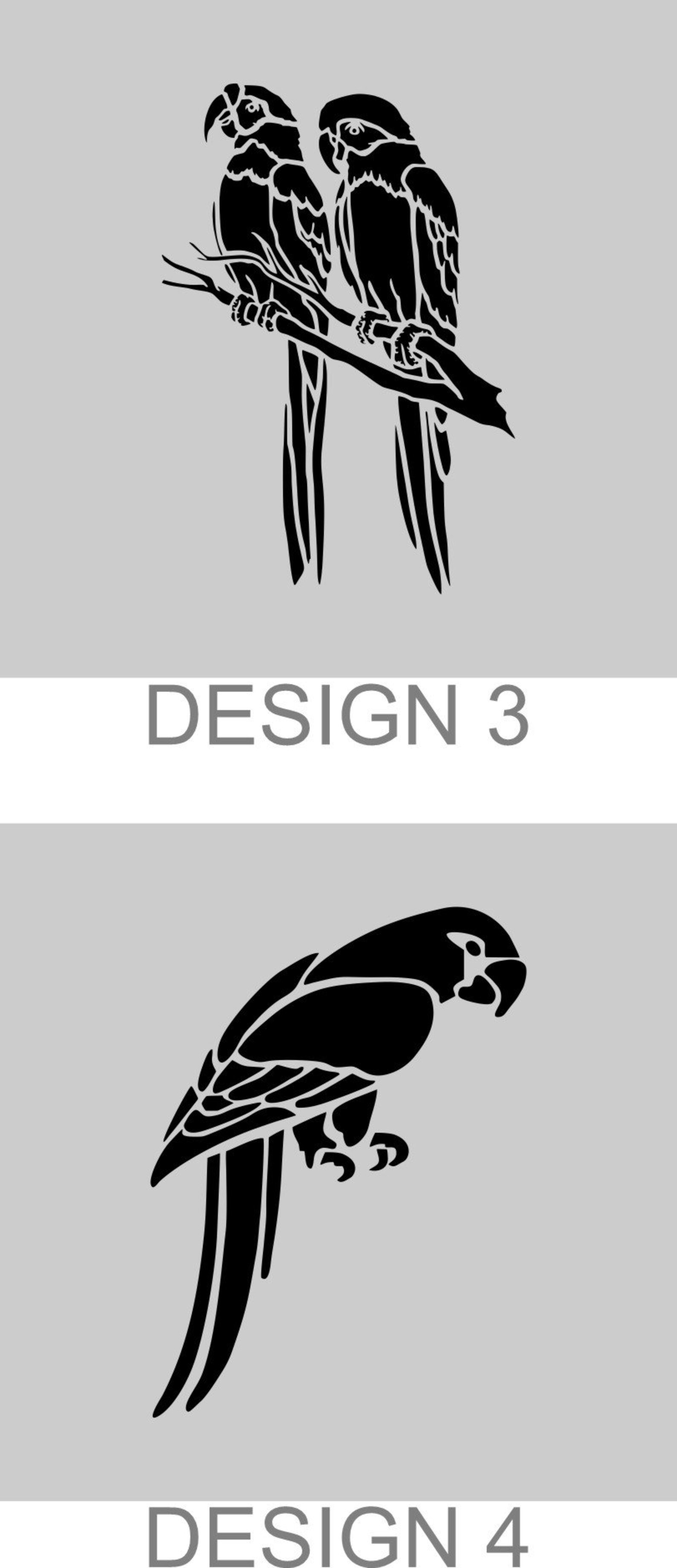 Laser-cut Parrot Stencil Custom Animal Stencil Bird - Etsy