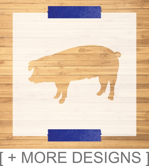 Laser-cut Pig Stencil Custom Animal Stencil Farm Stencil | Etsy