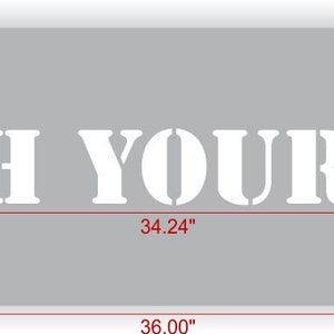 Custom Stencil , WATCH YOUR STEP Stencil, Commercial Use, Painting ...