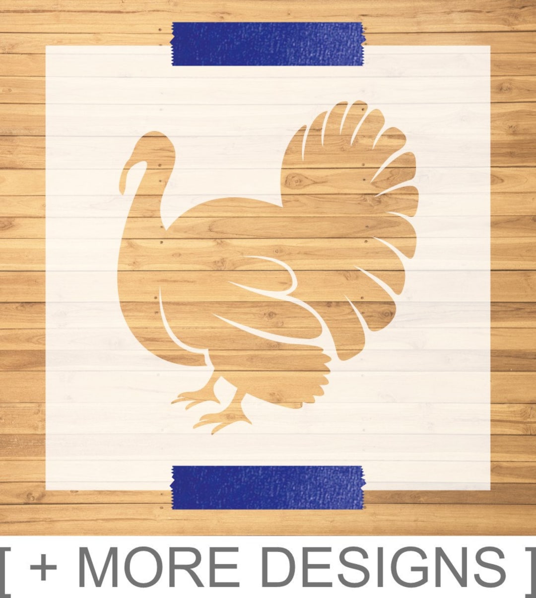 Laser-cut Turkey Stencil | Custom Animal Stencil | Thanksgiving Stencil ...