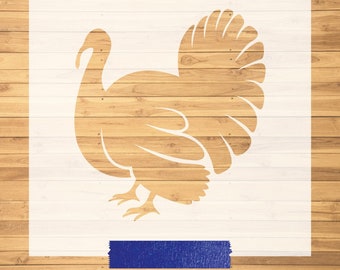 Turkey Stencil Reusable Turkey Stencil Art DIY Craft - Etsy