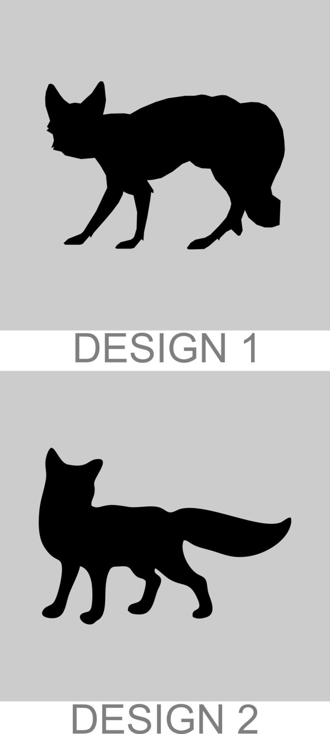 Laser-cut Fox Stencil Custom Animal Stencil Cute Stencil - Etsy