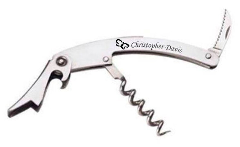 235 Custom Stainless Steel 3-function Wine Key Engraved - Etsy
