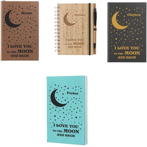 I Love You to the Moon and Back Valentines Journal Lined - Etsy