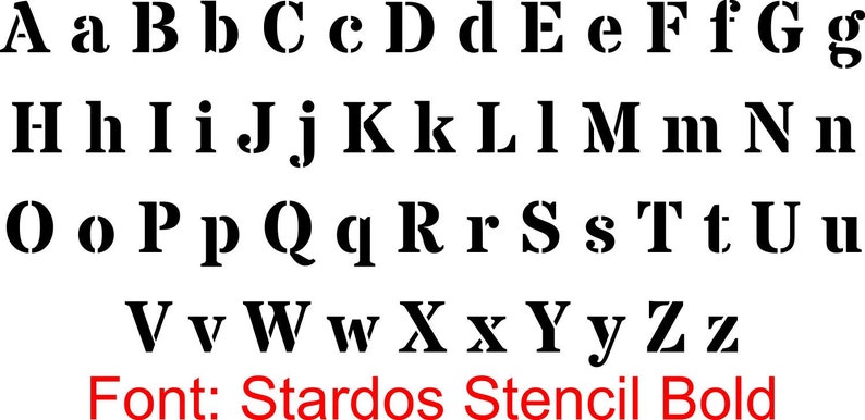 Custom Alphabet Stencil Set 26 Piece Letter Stencil Set - Etsy