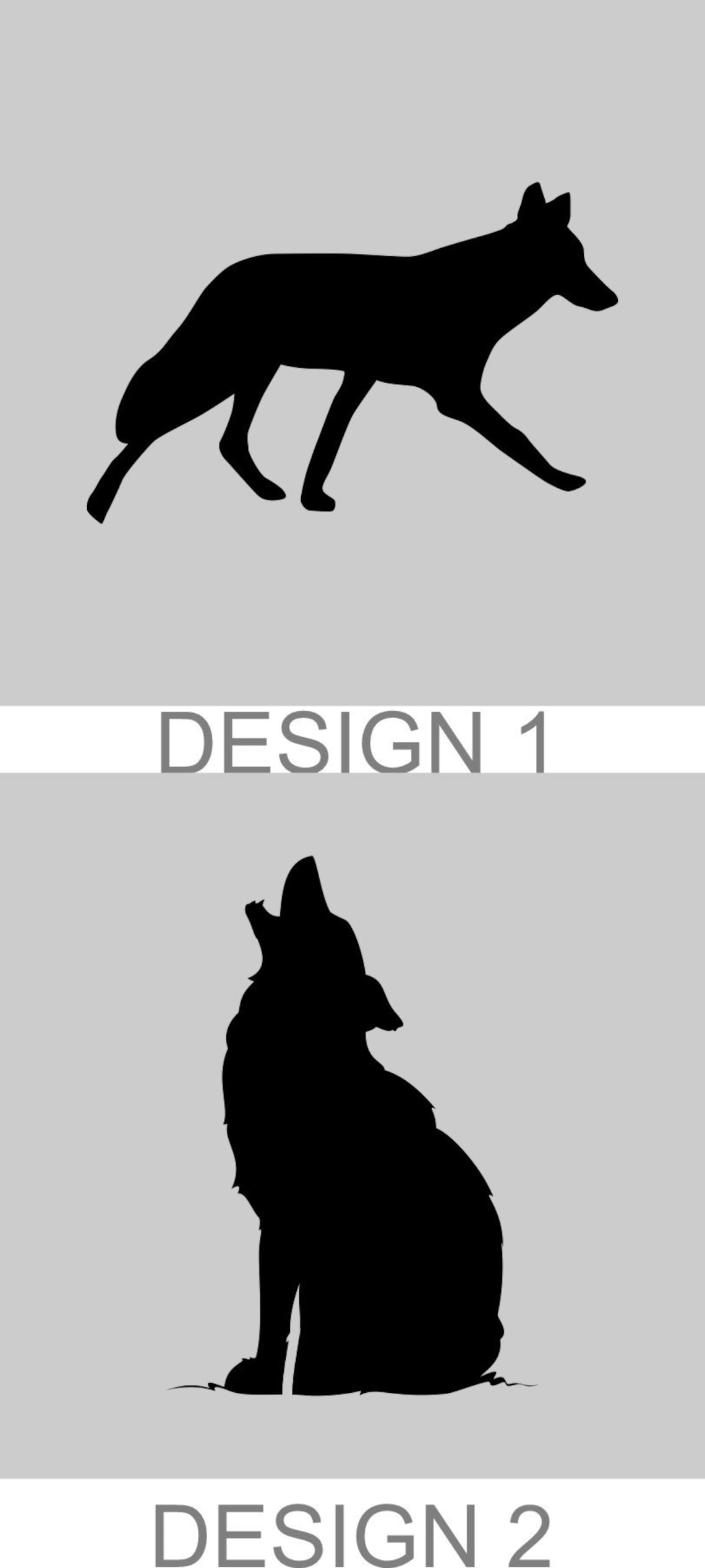 Laser-cut Coyote Stencil Custom Animal Stencil Forest | Etsy