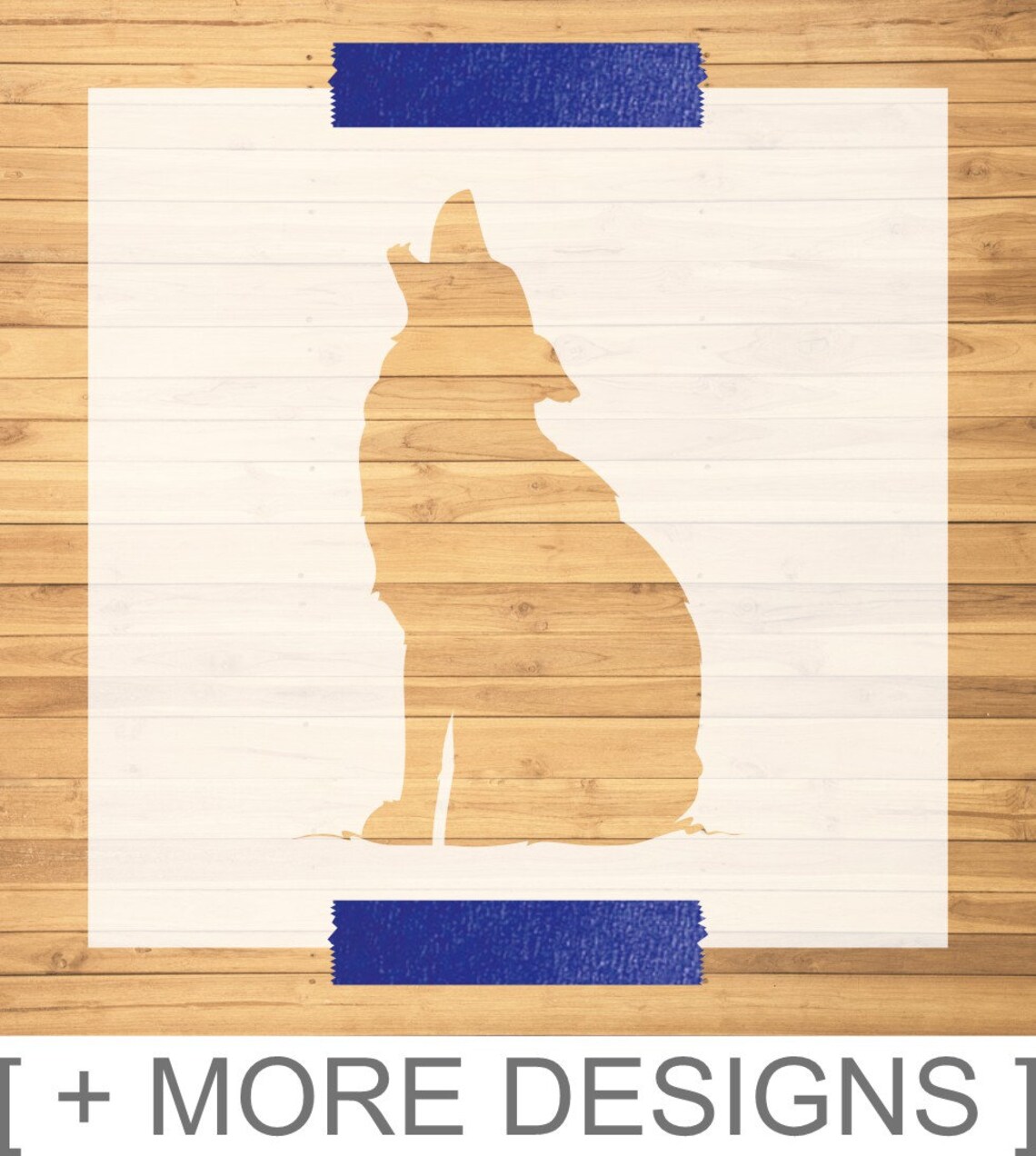 Laser-cut Coyote Stencil Custom Animal Stencil Forest | Etsy