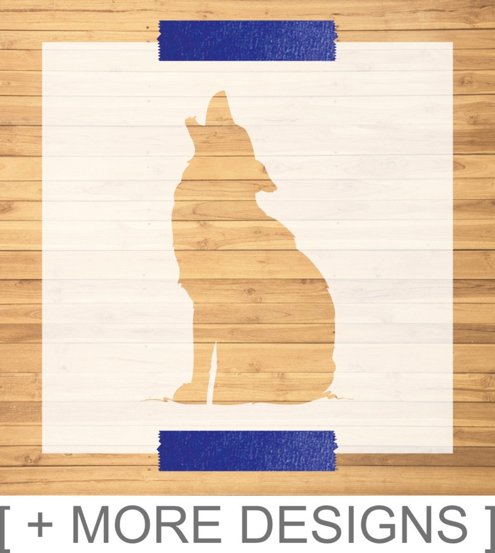 Laser-cut Coyote Stencil Custom Animal Stencil Forest | Etsy