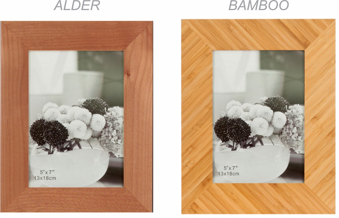 Personalized Couple's Photo Frame Engraved Wood Wedding - Etsy