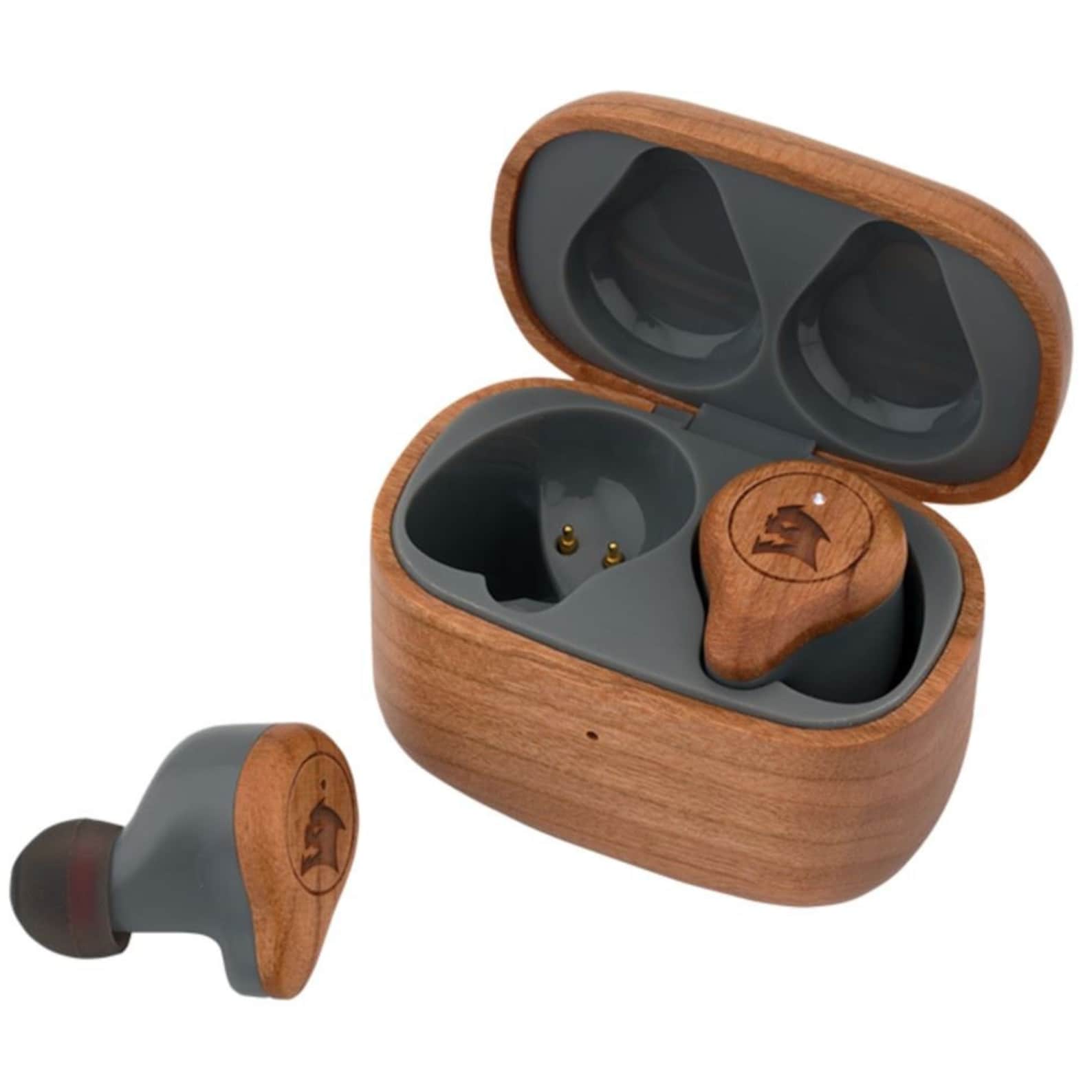 Engraved Cherry Wood Wireless Earbuds and Charger Case - Custom ...