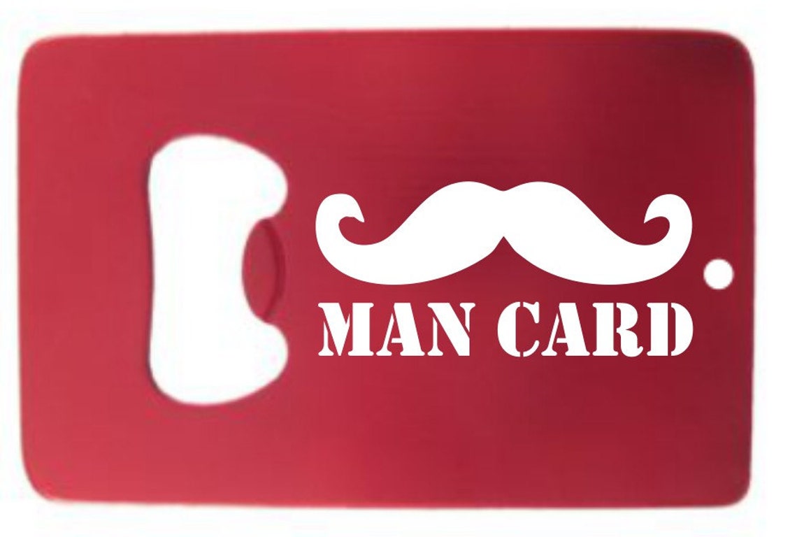 Personalized Man Card Colored Metal Credit Card Bottle Opener - Etsy