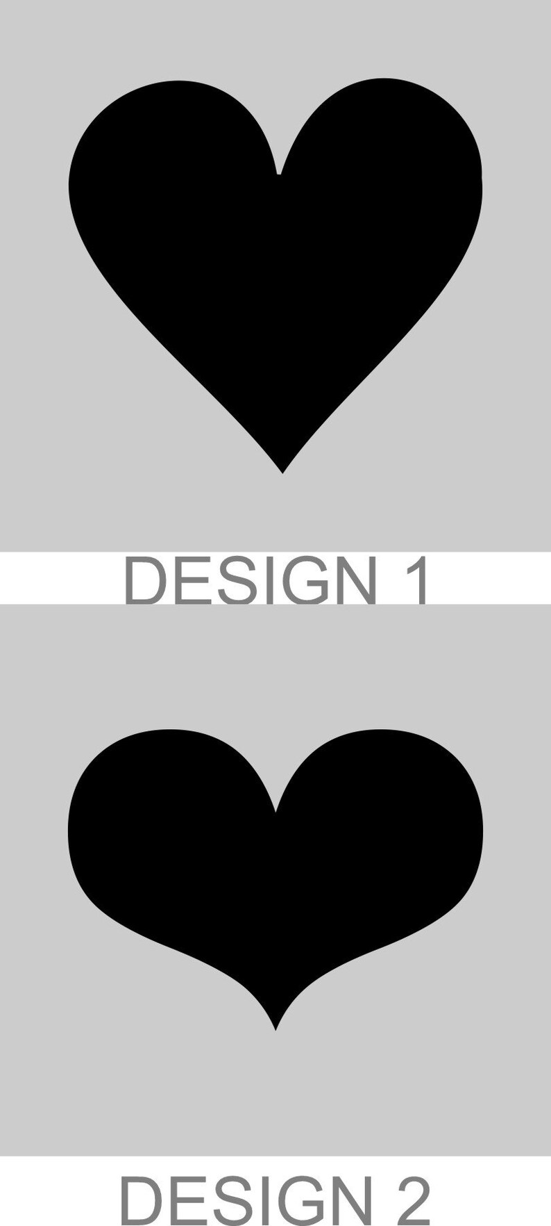 Laser-Cut Heart Stencil Custom Shape Stencil Valentines | Etsy