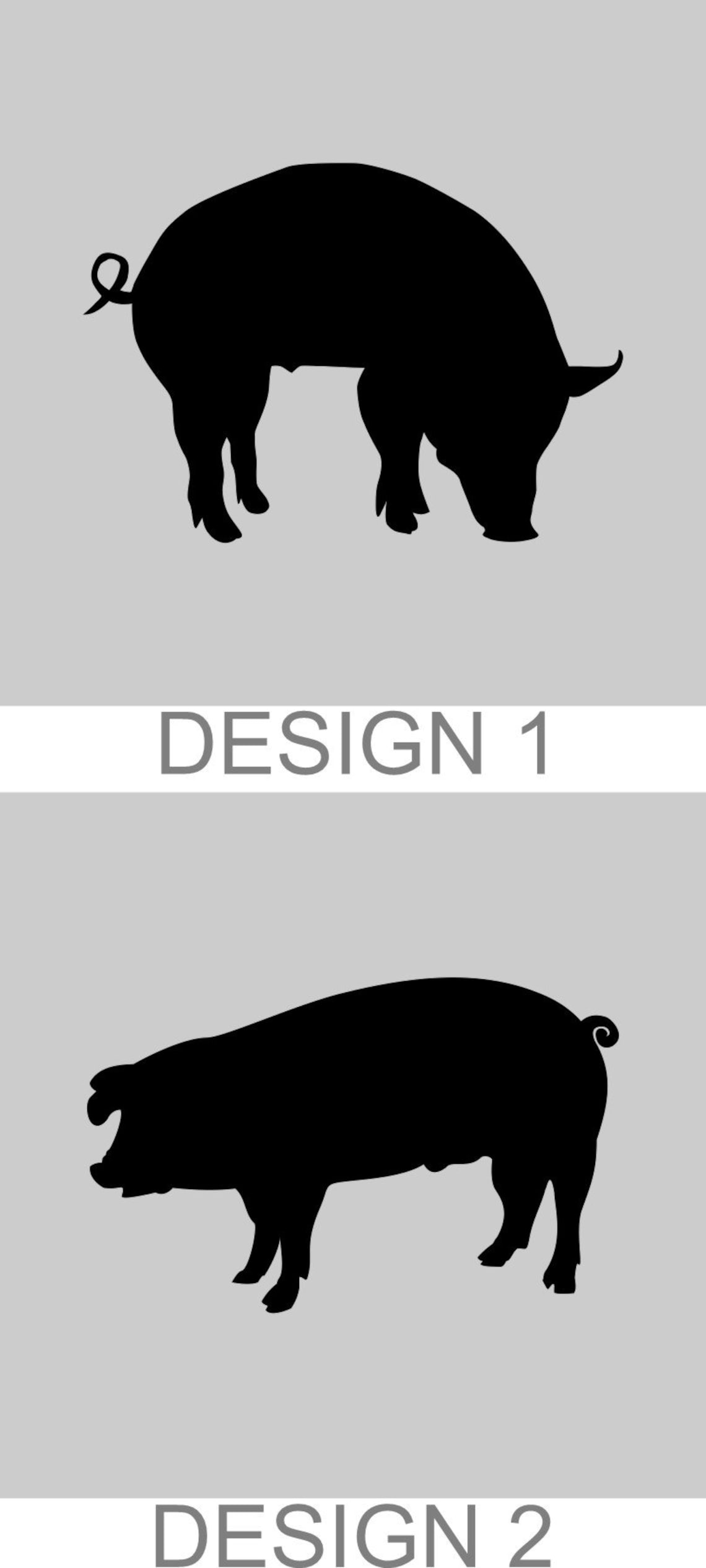 Laser-cut Pig Stencil | Custom Animal Stencil | Farm Stencil | Painting ...